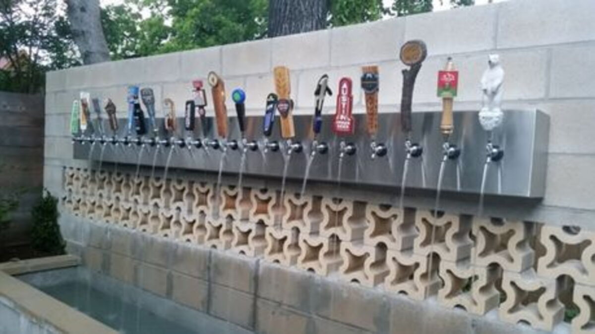 Slovenia: A Public Beer Fountain Set Up In A Park In Zalec