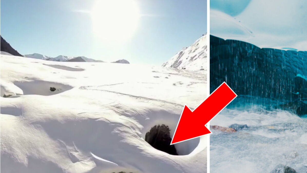 Beneath This Glacier Lies An Incredible Underground City