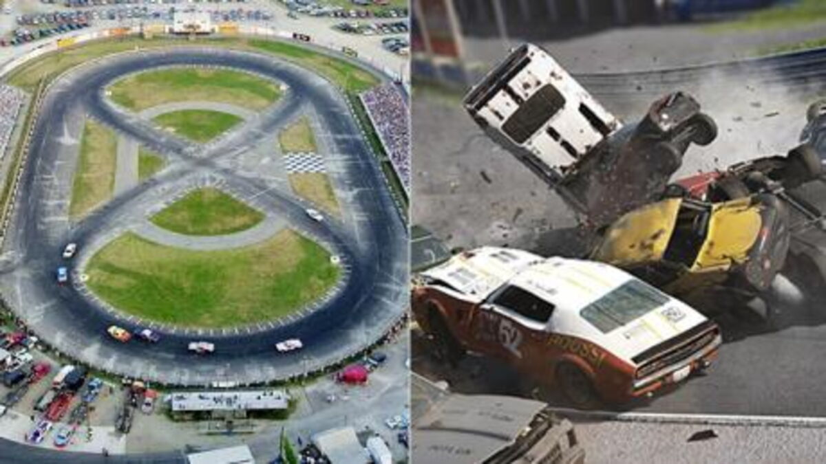 This Is The Figure 8 - The Unique Race Track Where Cars Have To Cross ...