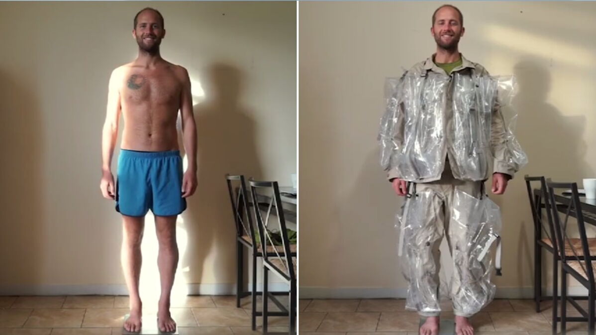 This Man Wore All The Rubbish He Produced For A Month