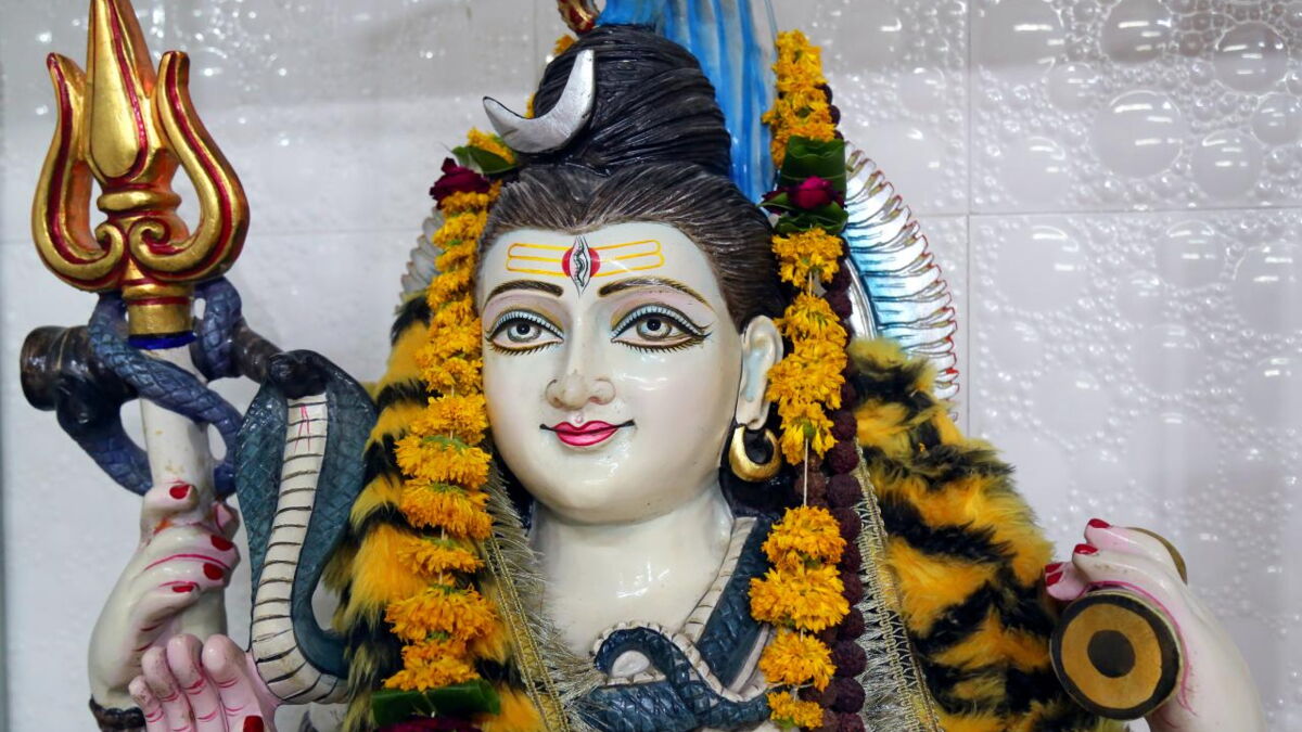 Villagers worship a three-eyed cow with four nostrils