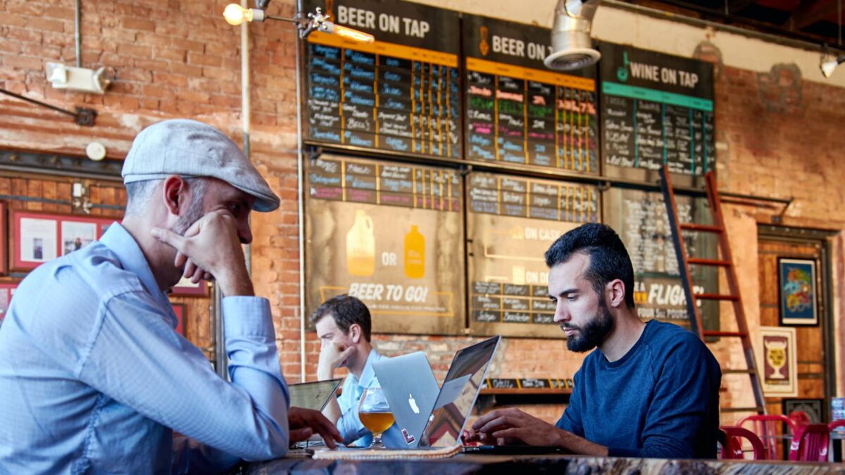 Pub office may be the new norm after a year of home office