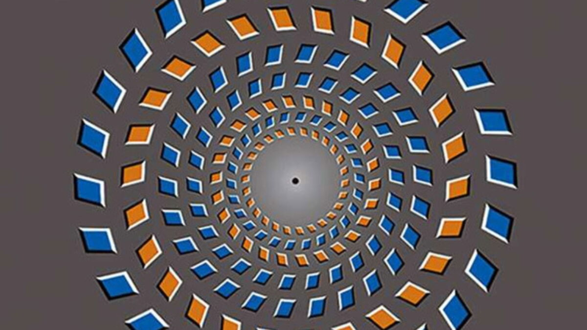 You can make this strange optical illusion move with your brain