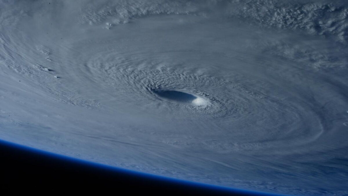 The first ever space hurricane has been recorded over the North Pole