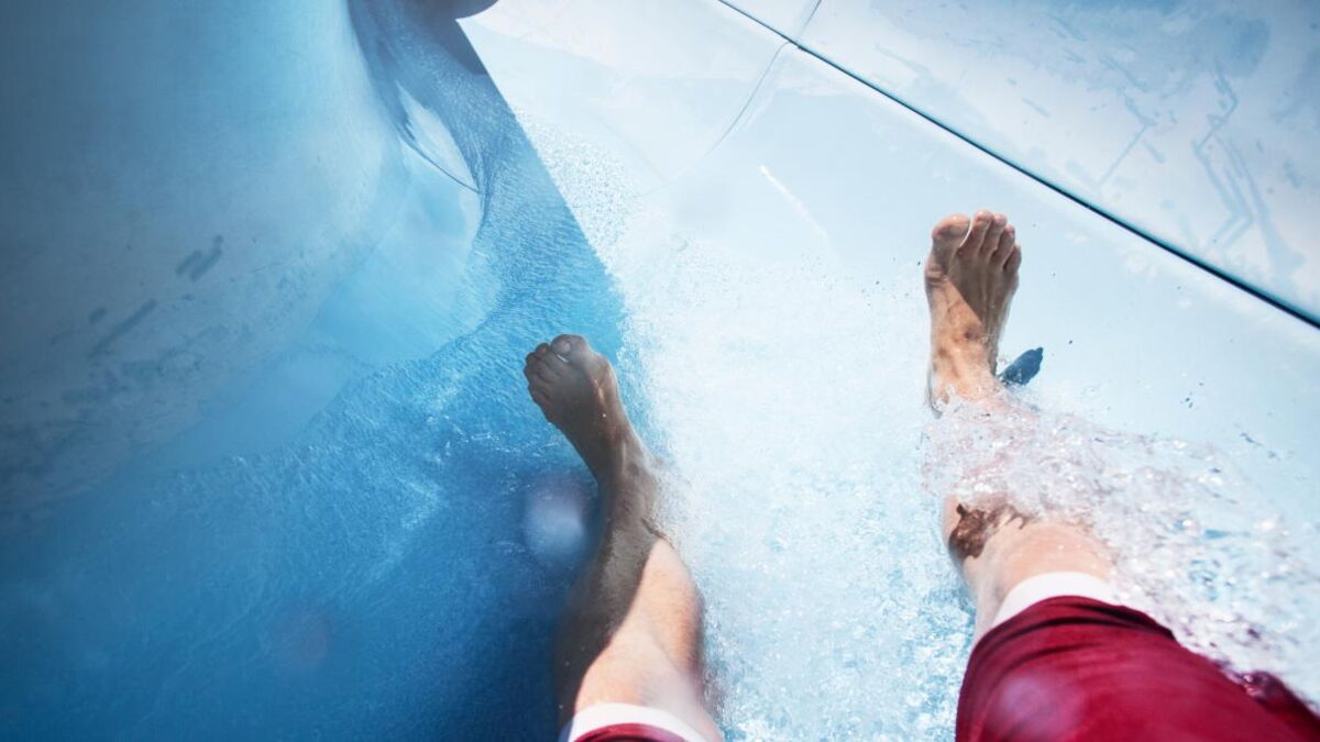 This Spectacular Water Slide Starts With A Leap Into The Void... And It ...