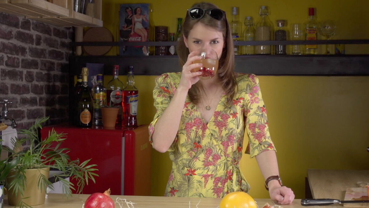 On vous présente la recette du Spritz Rosé Pamplemousse et Grenade