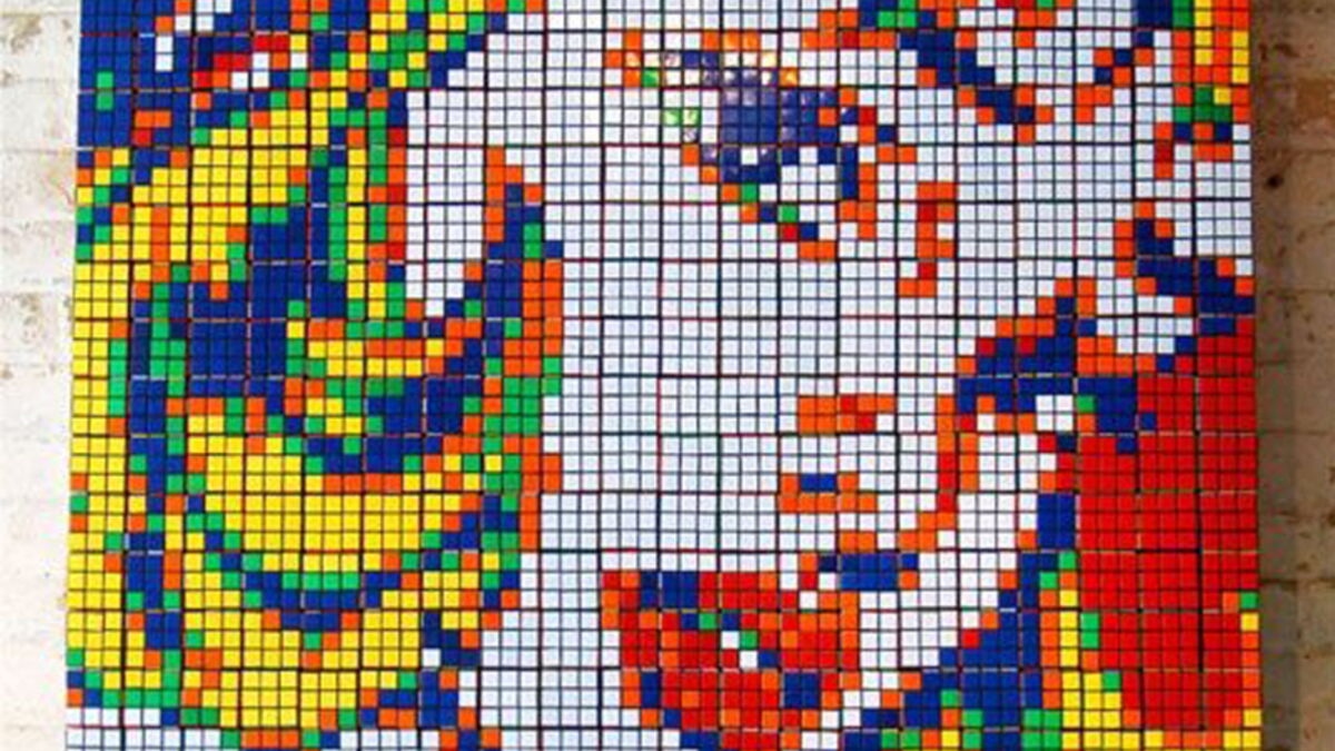 Découvrez des tableaux réalisés avec des Rubik's Cube