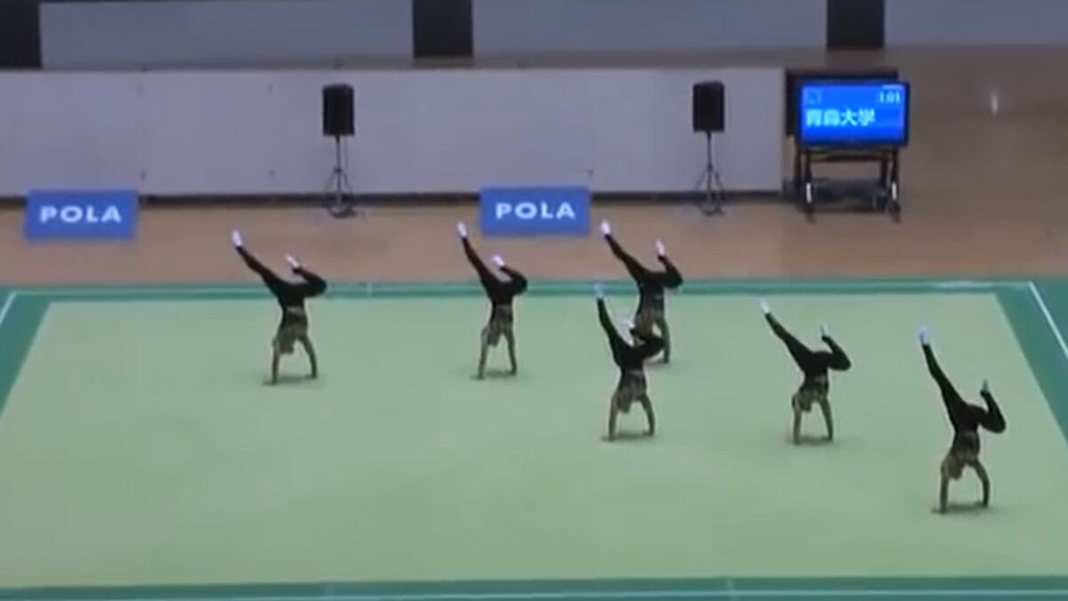 Ces danseurs ont réalisé une danse parfaitement synchronisée