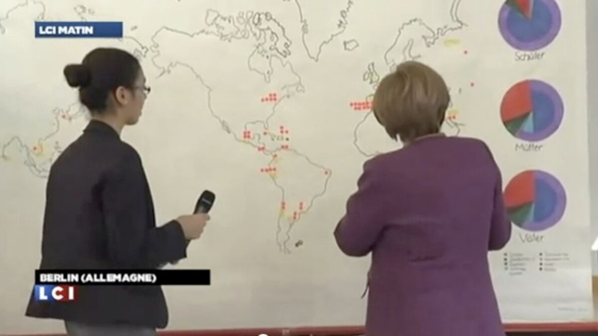 Angela Merkel ne sait pas situer Berlin sur une carte