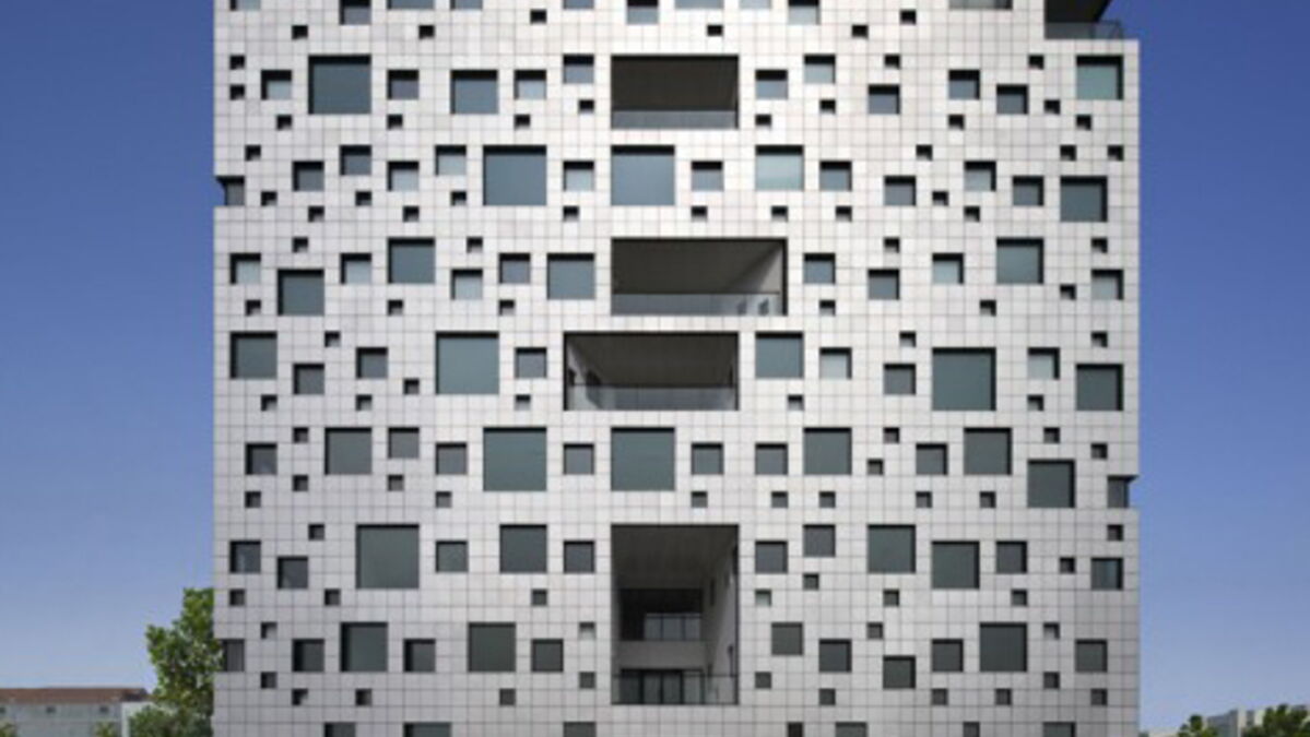 Venez admirer cette maison en forme cubique