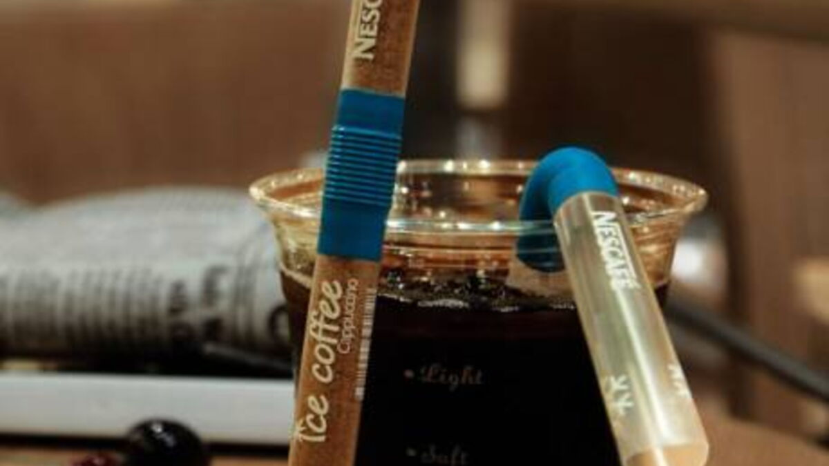 Nescafé crée la dosette qui se transforme en paille