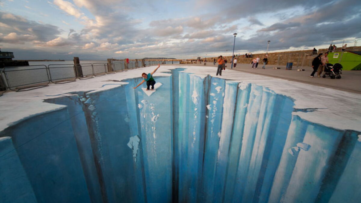 Photos : Découvrez la fabrication des trompe-l'oeil en images