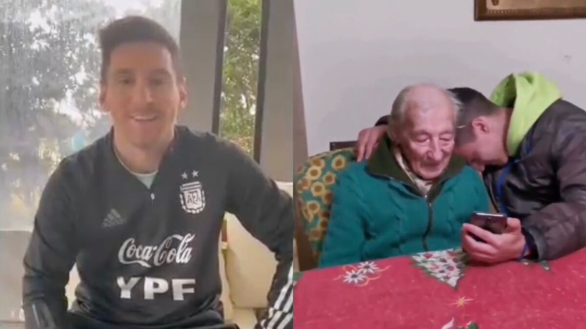 Lionel Messi : la vidéo de l'Argentin avec un grand-père de 100 ans ...