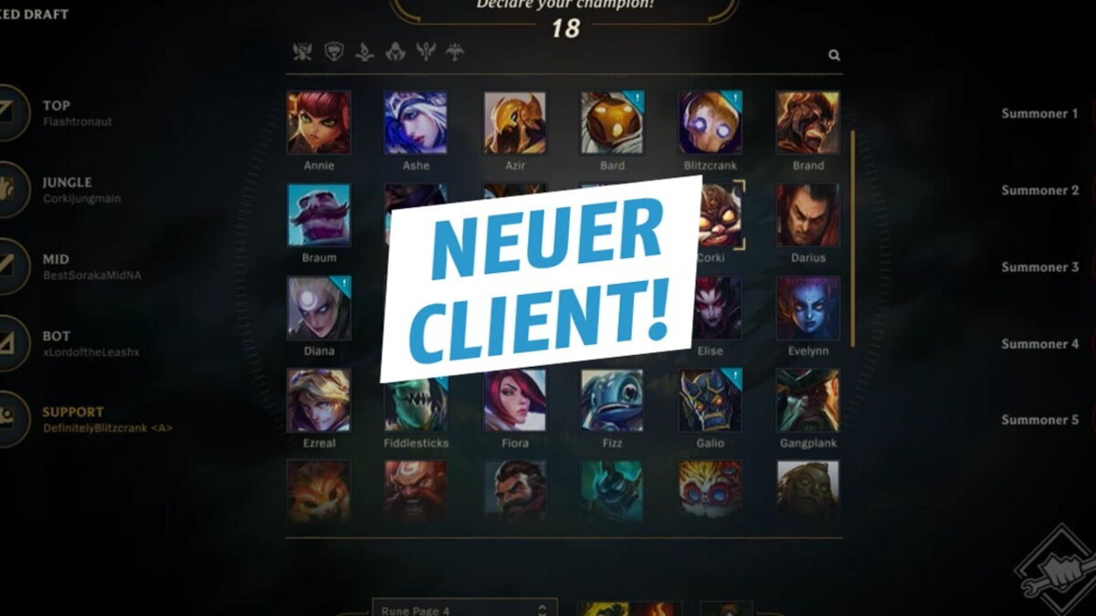 League of Legends: Vorschau auf den neuen LoL-Client