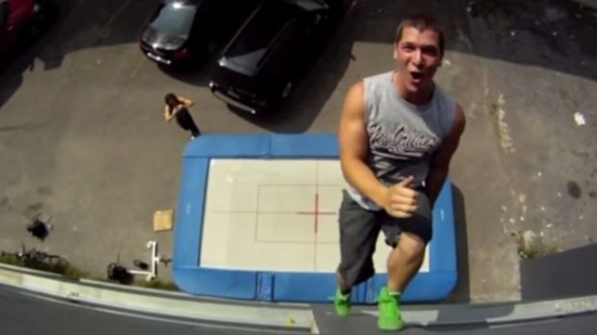 Trampoline Wall: Wenn ein außergewöhnlicher Athlet die Schwerkraft ...