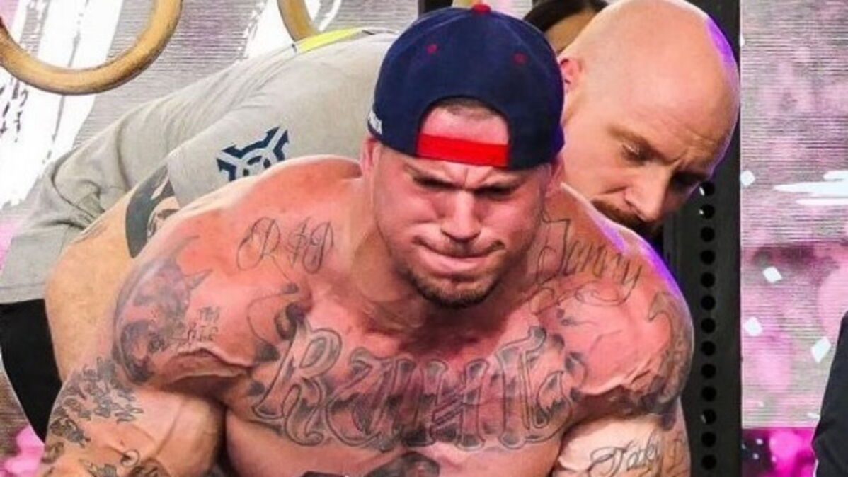 Zack Ruhl, Sportcoach, dem die Beine amputiert wurden und der 215 Kilo ...