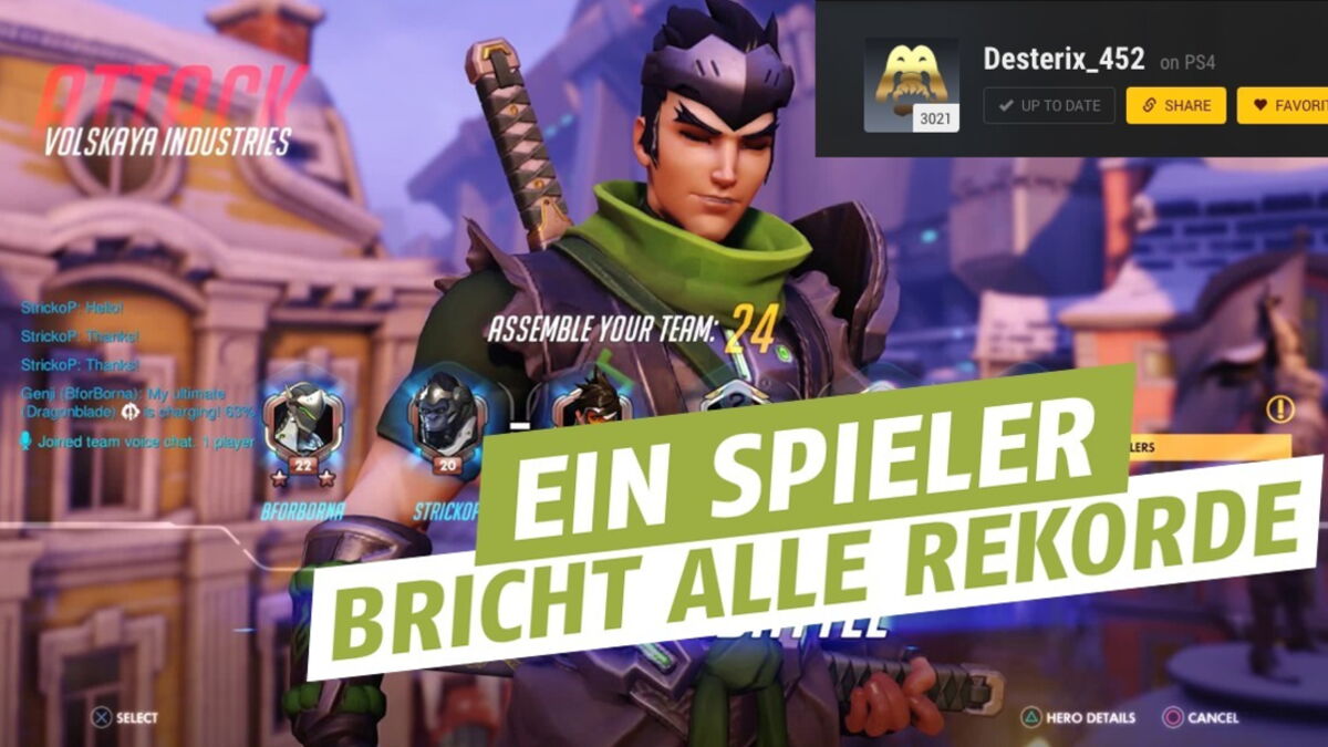 Overwatch: Dieser Spieler hat 92 Tage lang gespielt, um den Levelrekord ...