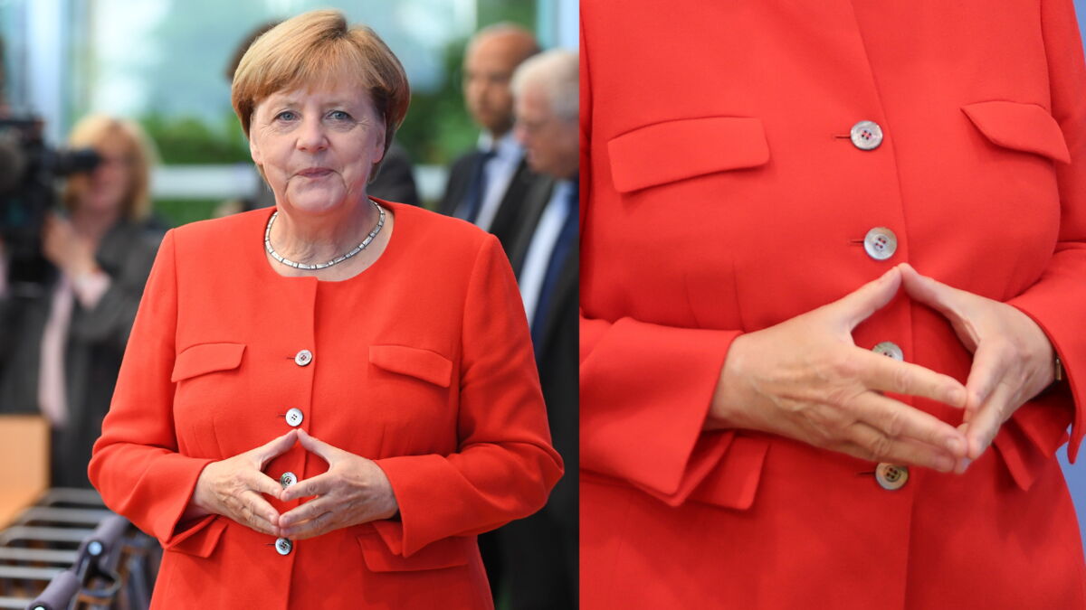 Bundeskanzlerin Angela Merkel: Woher kommt ihre berühmte Handgeste?
