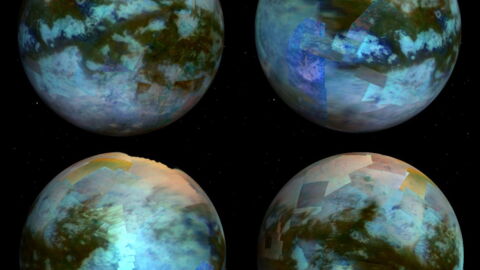 Découvrez cette incroyable vue aérienne de Titan, la plus grande lune ...