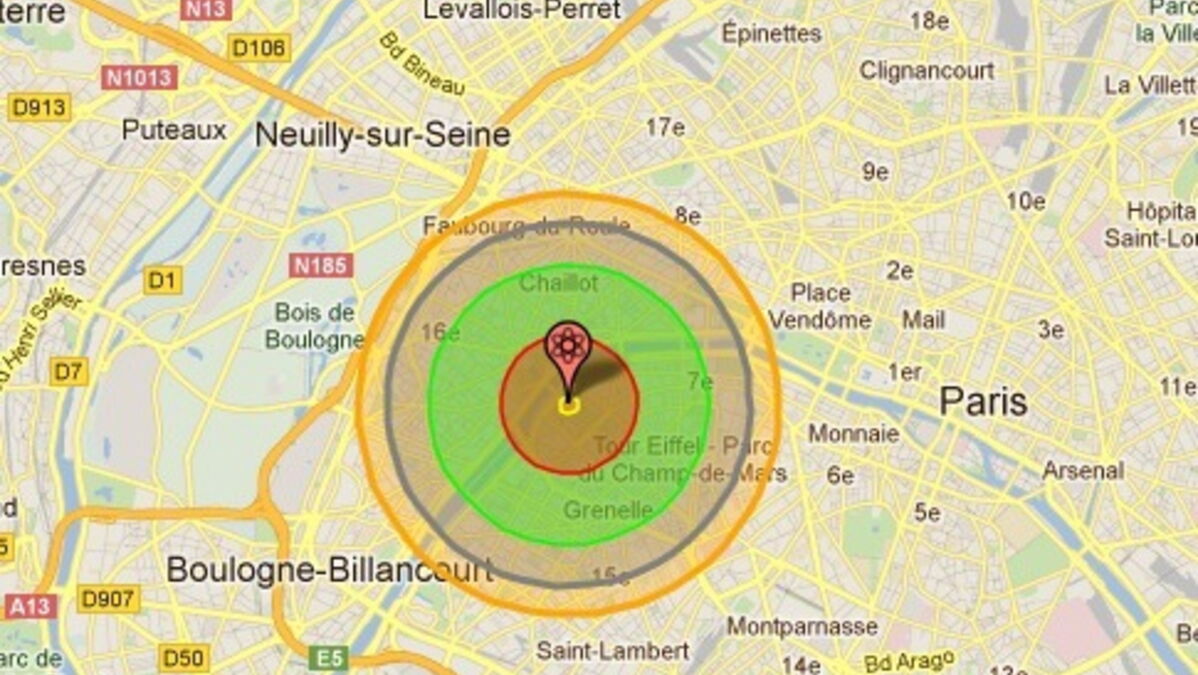 Un site Internet pour découvrir l'impact d'une bombe nucléaire