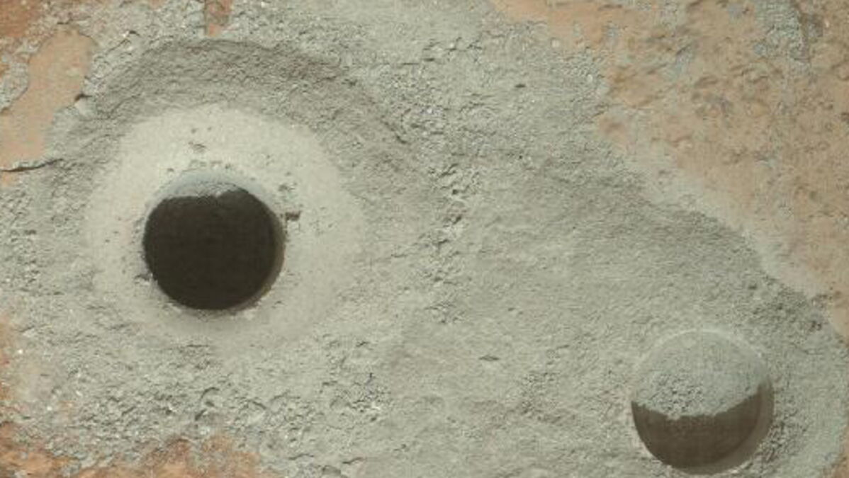 Curiosity a réussi son premier forage sur une roche de Mars
