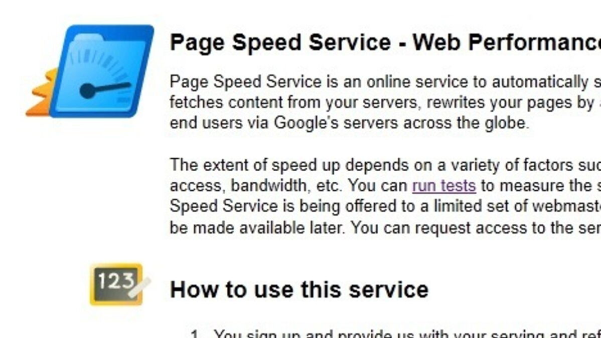 Google accélère le web avec son Page Speed Service