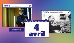 25 avril : fête, événement historique, journée mondiale...