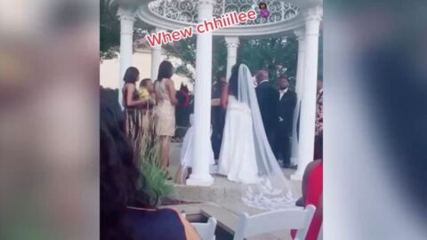 Wedding ruined as bride's cheating video is revealed just before he ...