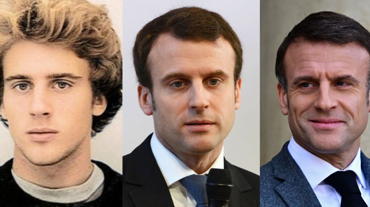 Photos : Découvrez l'évolution physique d'Emmanuel Macron, de sa ...