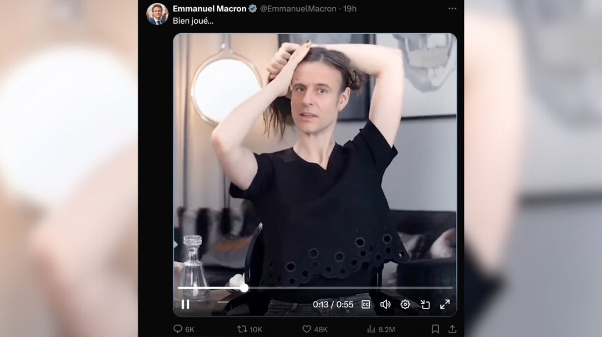 "Ça m'a plutôt fait rire" : Emmanuel Macron s'amuse des "deepfakes" le ...