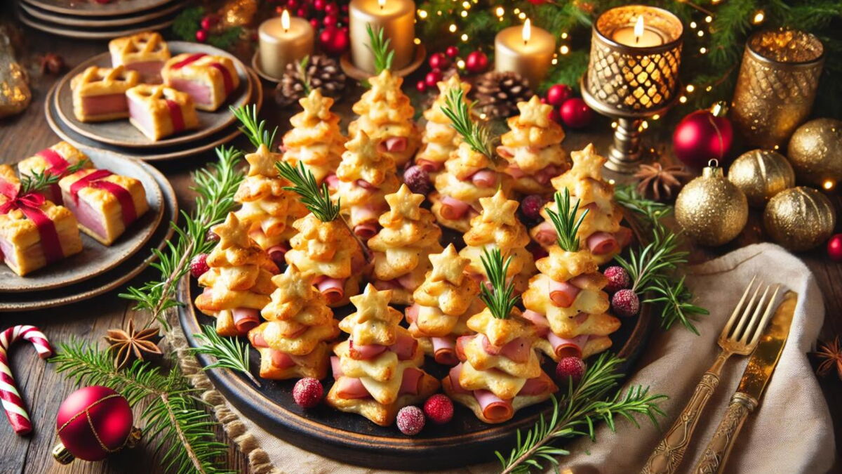 Noël : la recette de sapins feuilletés jambon fromage pour un apéro réussi