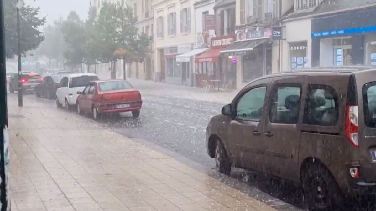 De violents orages de grêle ont frappé l’Ile-de-France hier soir, les ...