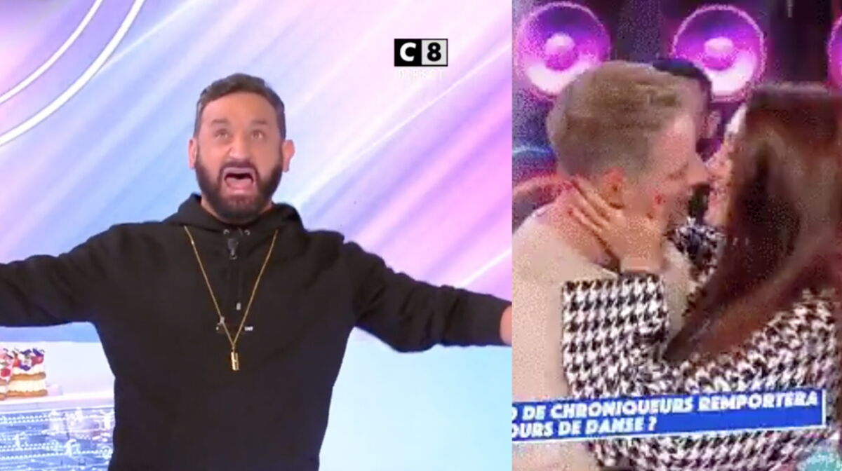 TPMP : Matthieu Delormeau et Delphine Wespiser s'embrassent en plein direct