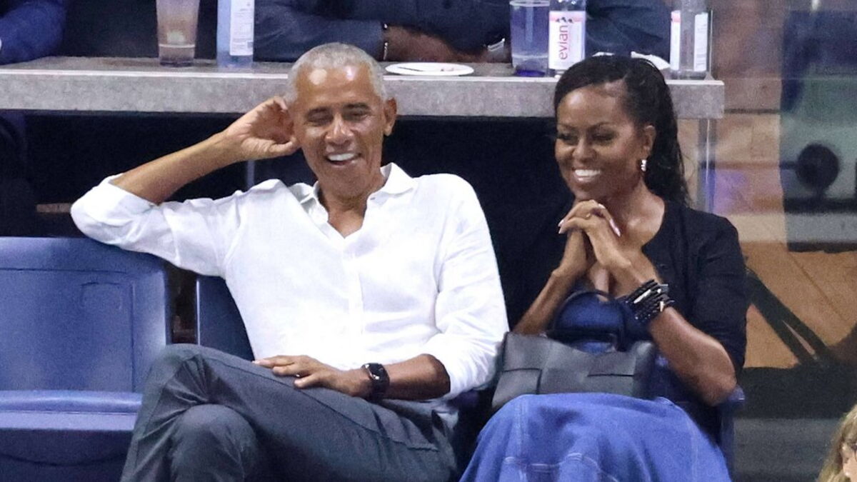 Hoher Besuch bei den US-Open: Die Obamas im Tennis-Fieber