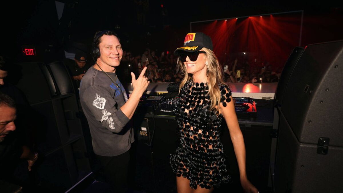 Heidi Klum feiert Release-Party mit DJ Tiësto und Karolína Kurková