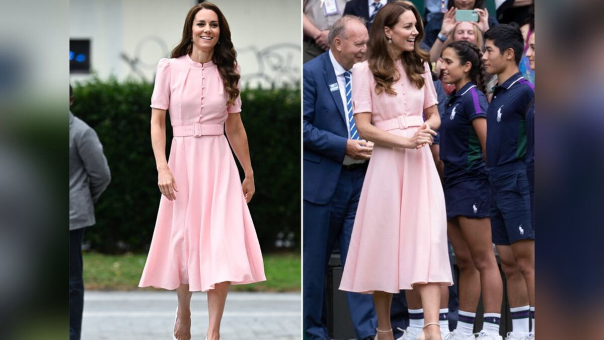 Hier recycelt Prinzessin Kate ihr rosa Wimbledon-Kleid von 2021