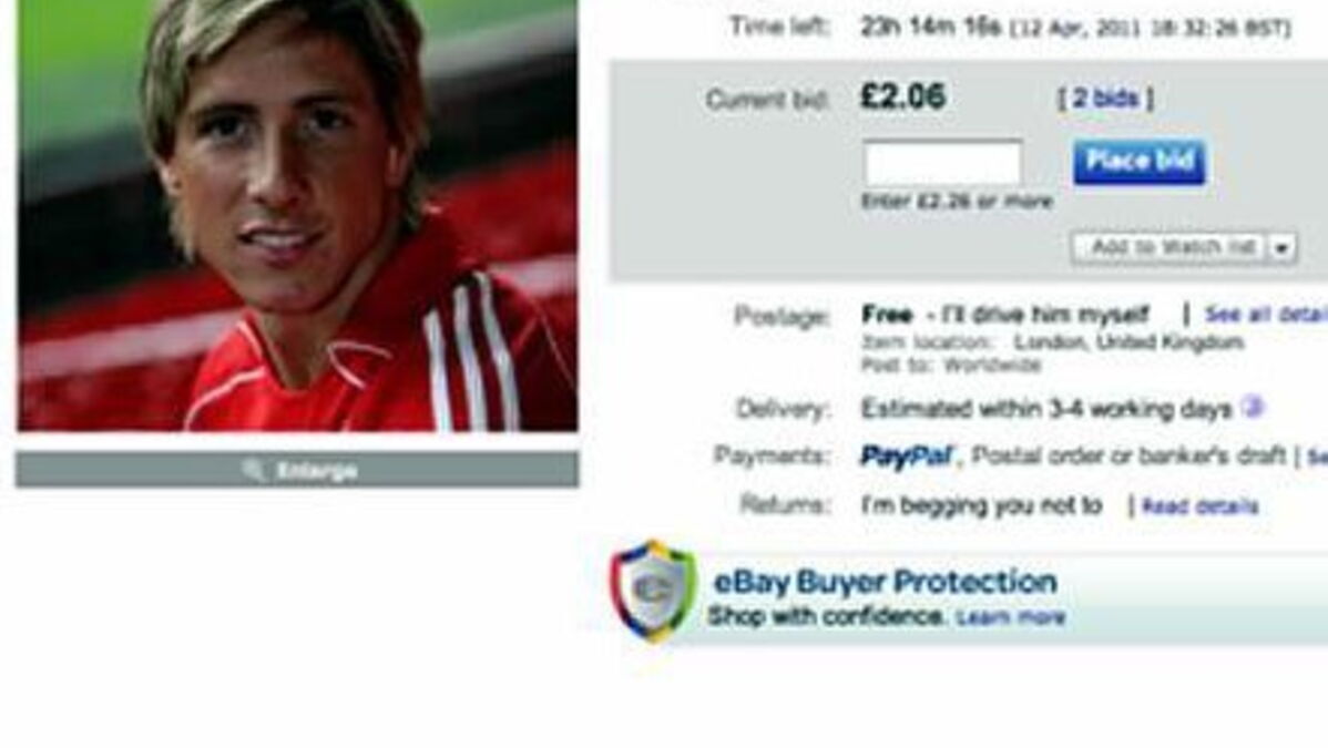 eBay, Twitter, YouTube... Fernando Torres devient la risée du Web