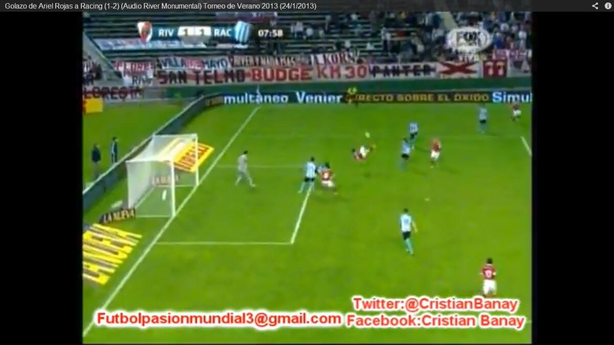 Vidéo but : Le fantastique retourné de l'Argentin Ariel Rojas avec ...