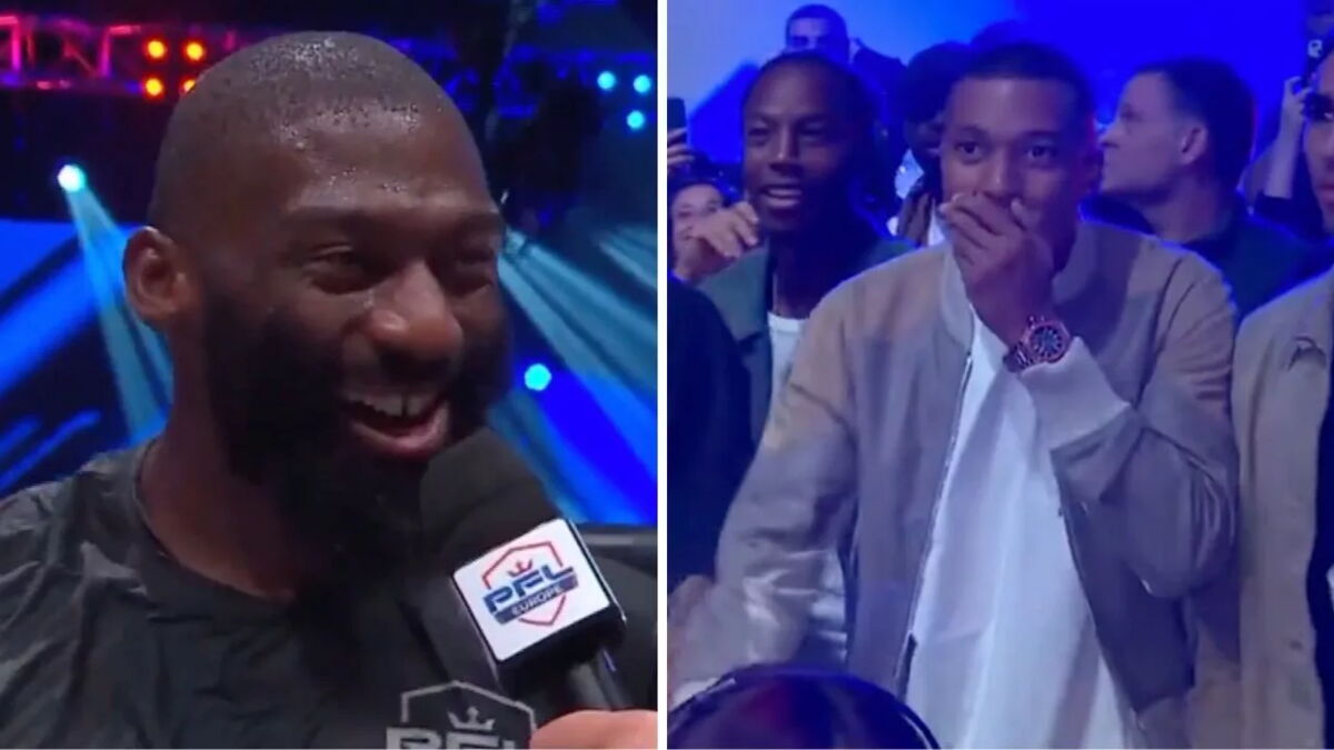 La réaction de Kylian Mbappé après le KO de Cédric Doumbé sur Jordan ...