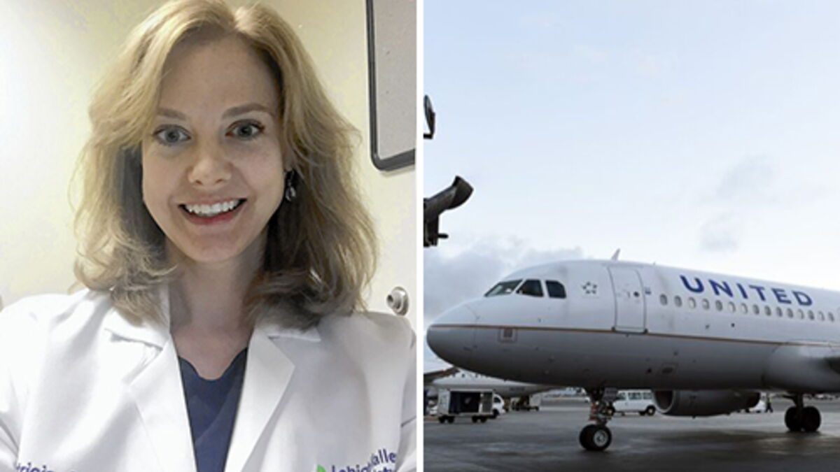 USA - La doctoresse Patricia Quinlan sauve la vie un homme dans un avion