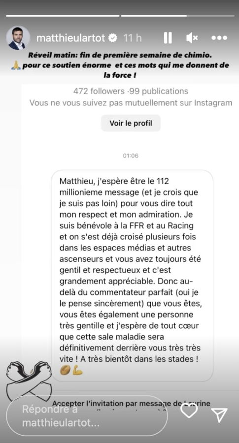Matthieu Lartot atteint d’un cancer : ses enfants partagent un cliché émouvant