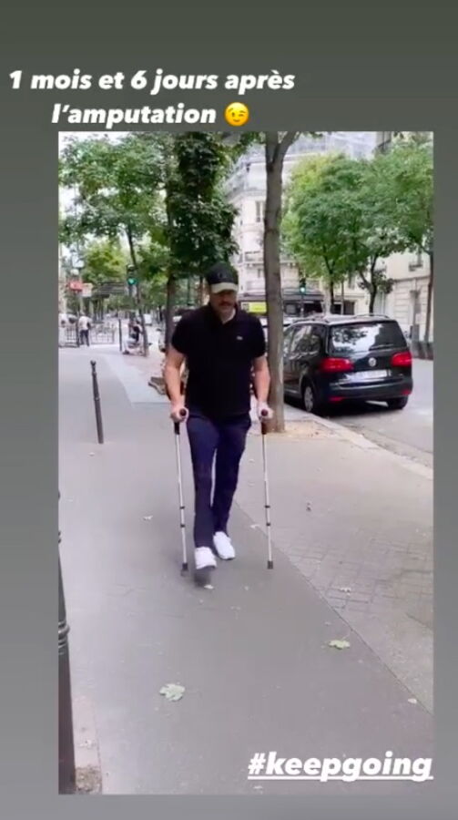 Matthieu Lartot atteint d’un cancer : les images de sa première sortie après son amputation ...