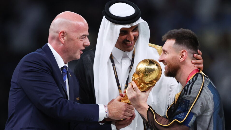 This is what Lionel Messi was wearing when he lifted the World Cup for ...