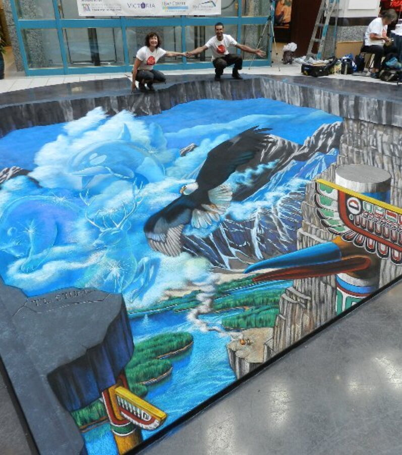 Photos : Illusion d'optique : Cette artiste réalise des oeuvres street ...