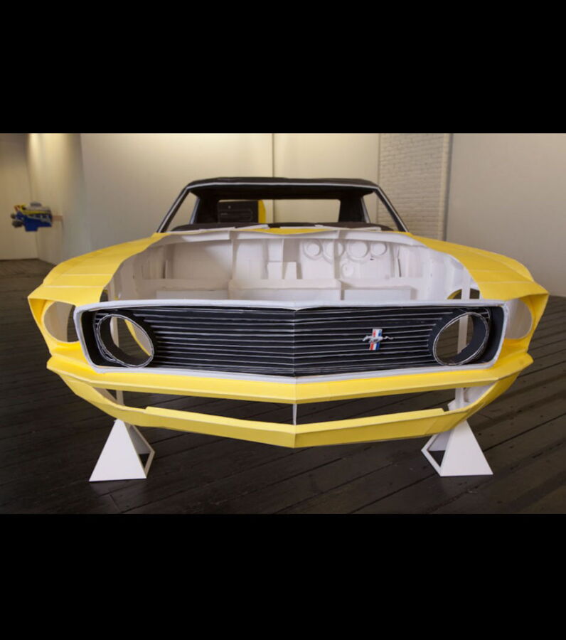 Photos : Découvrez une Ford Mustang en papier, grandeur nature