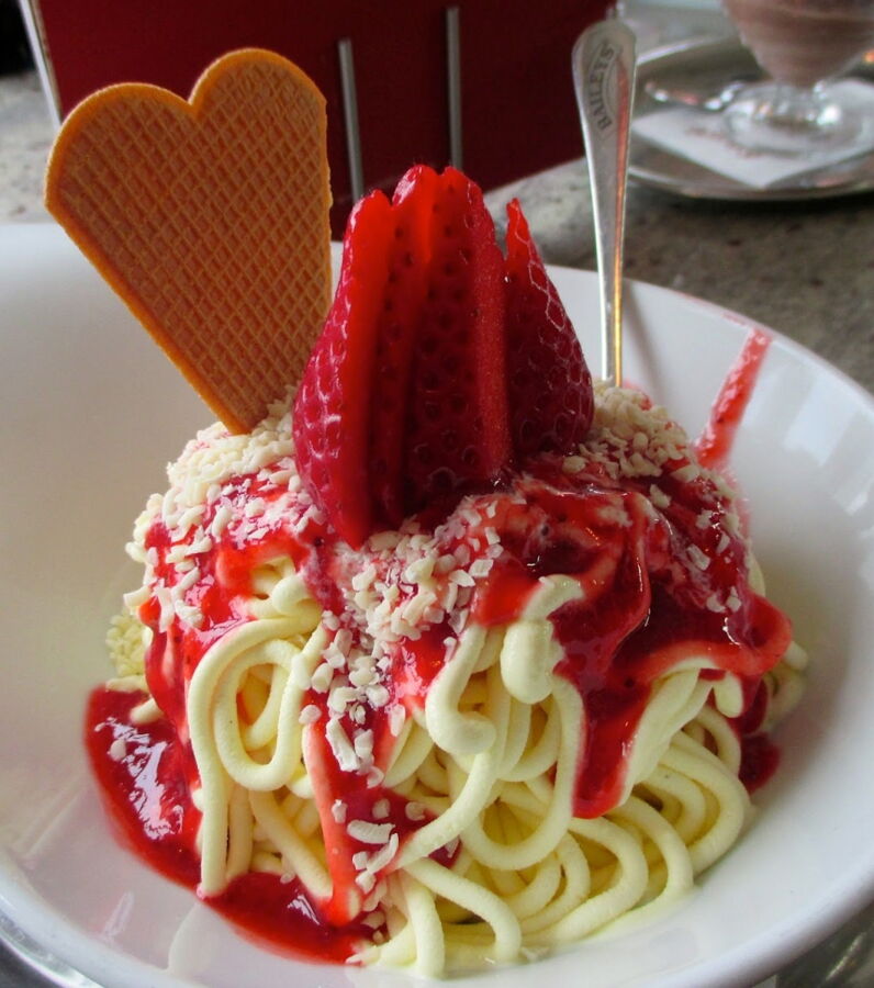 Photos : « Spaghetti Eis », le dessert glacé en forme de pâtes
