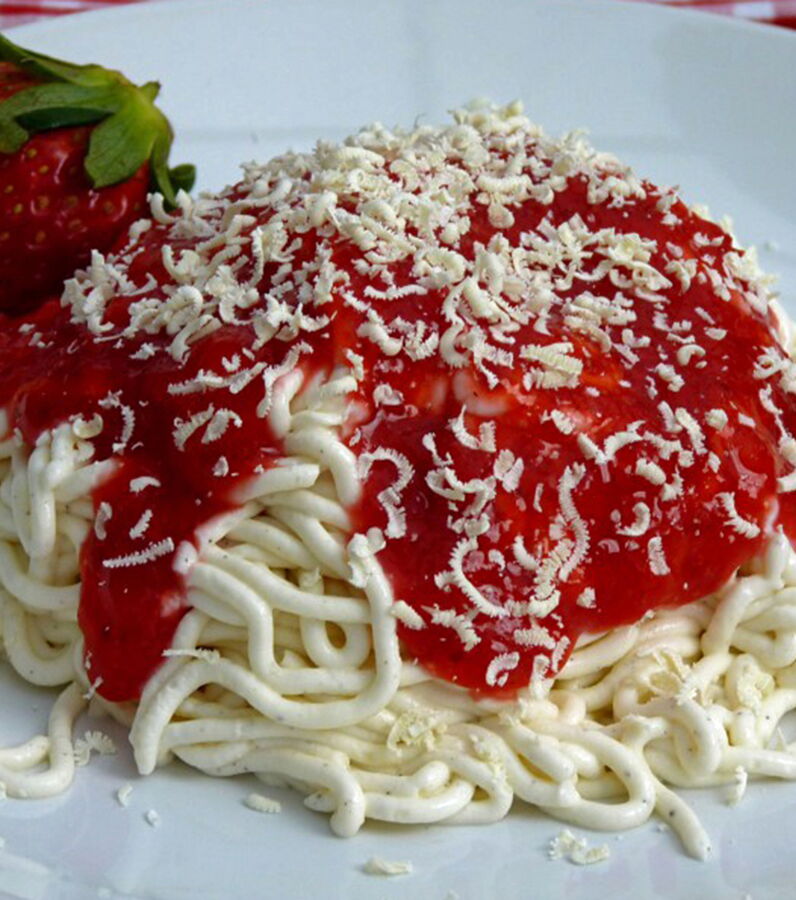 Photos : « Spaghetti Eis », le dessert glacé en forme de pâtes
